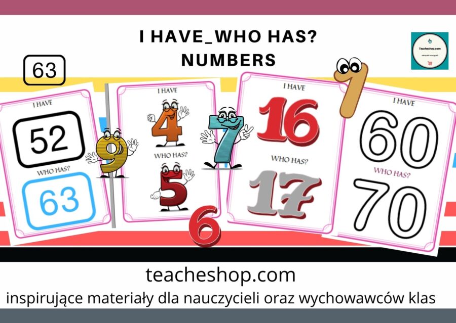 I have_Who has Numbers – TeachEshop.com